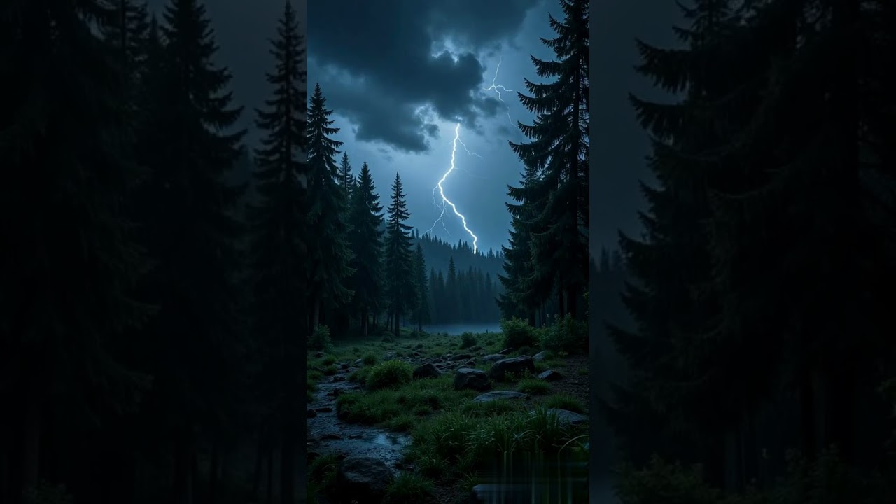 Stormy Bliss: Rain, Thunder & Tranquility #ai