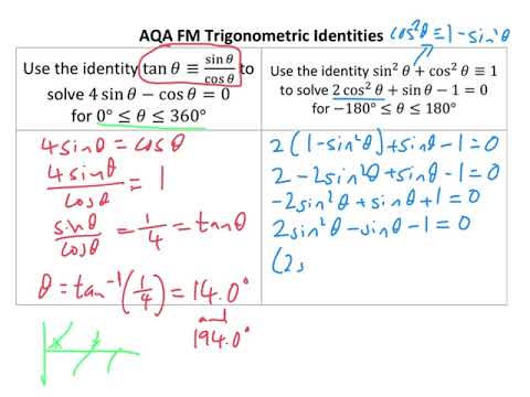 AQA FM Trigonometric Identities