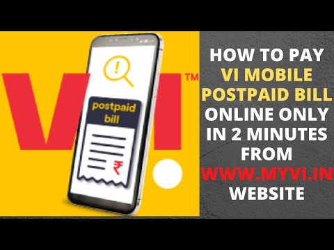 HOW TO PAY VI MOBILE POSTPAID BILL ONLINE ONLY IN 2 MINUTES FROM WWW.MYVI.IN WEBSITE | VI PAY BILL