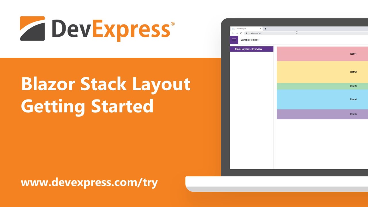 Blazor Stack Layout: Get Started