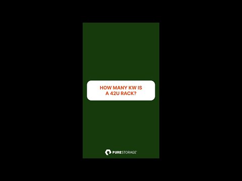 How Many kW Is A 42U Rack?