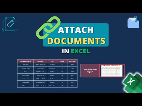 How to Attach Documents in Excel