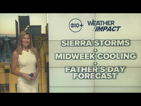 California Weather | Sierra thunderstorms and Father's Day Forecast