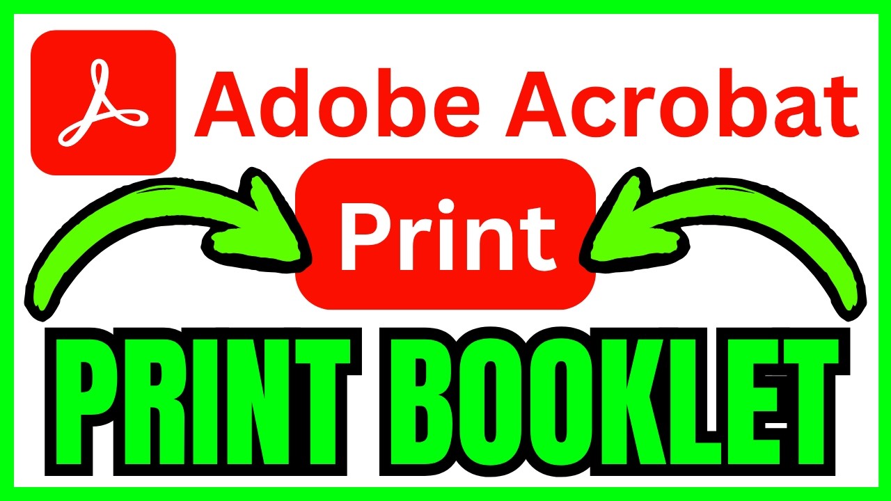 How To PRINT BOOKLET In Adobe Acrobat (QUICK & EASY) 2026