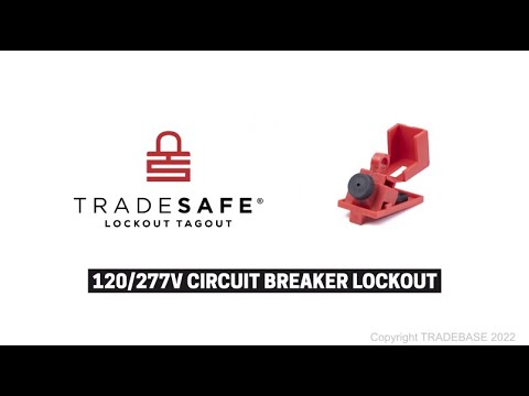 TRADESAFE Clamp On Circuit Breaker Lock - 120/277 Volt