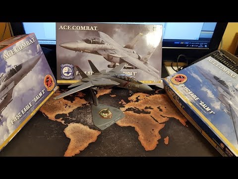 Ace Combat 1/72 model kits (Galm 1&2, Razgriz and Garuda 1)