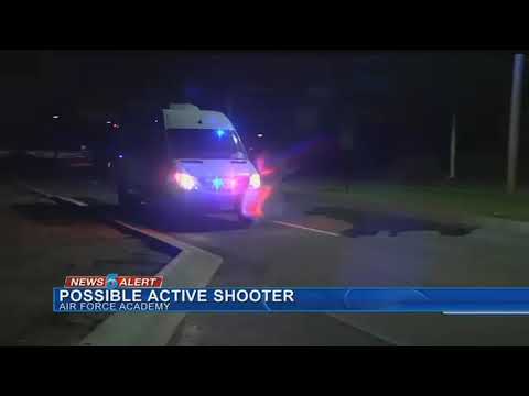 Reports of an active shooter on US Air Force Academy property