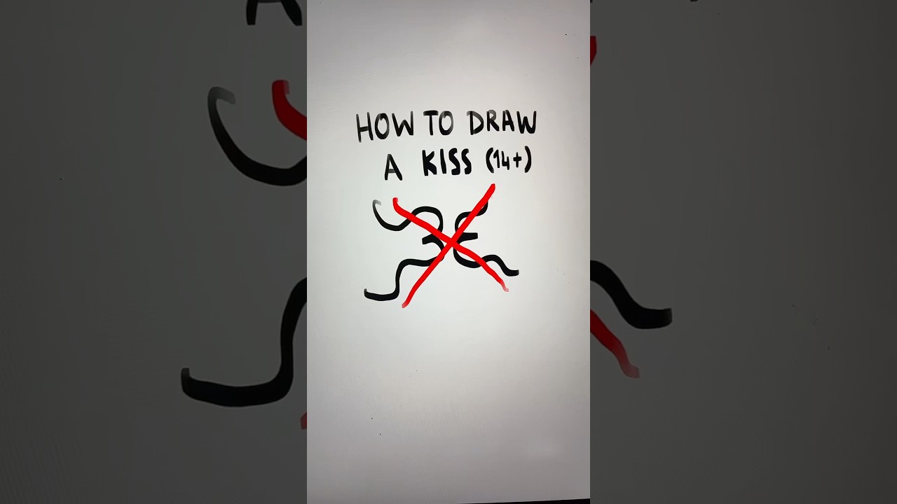 How to draw 2 people kissing #drawingtutorial