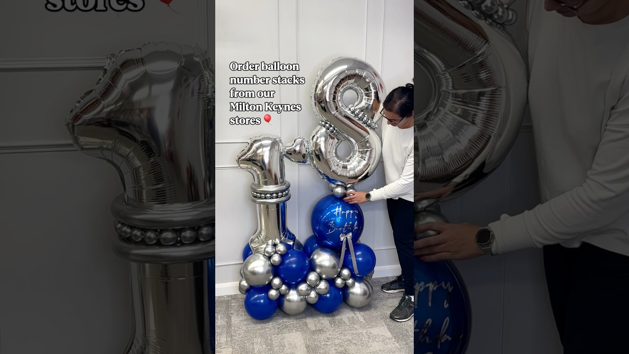 Balloon Number Stacks Available in Milton Keynes | Partyrama