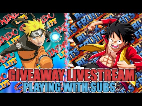 (GIVEAWAY) Playing Blox Fruits & Shindo Life! Shindo Life Live #ROADTO70K | Shindo Life Codes Roblox