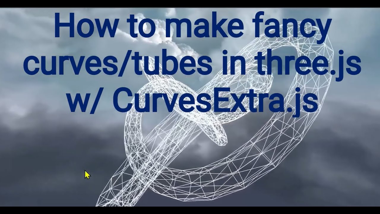 13 How to make fancy curves in three.js using CurvesExtra.js