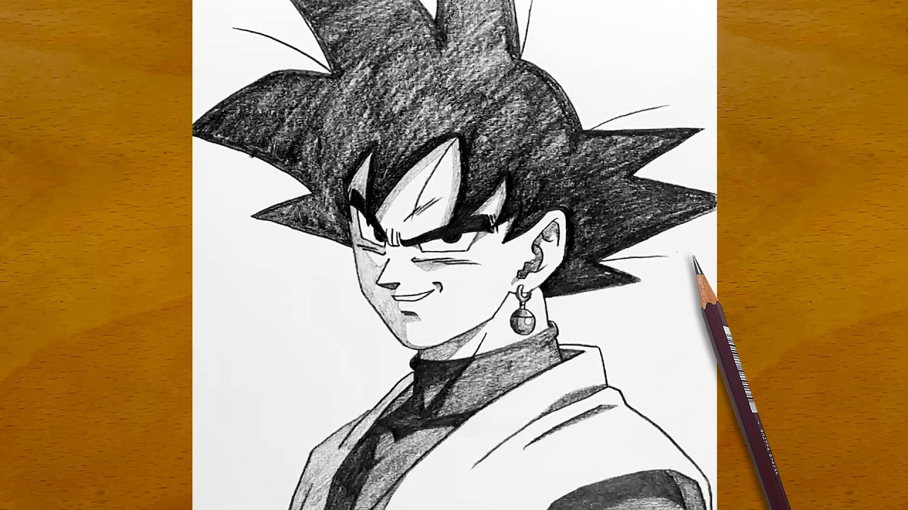 How to Draw Goku Black | Pencil Sketch Anime Drawing