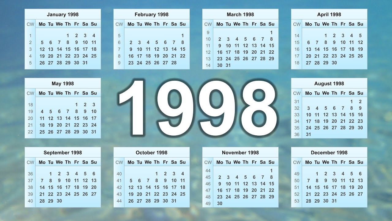 1998 Calendar