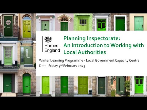 Planning Inspectorate Intro to Working with Local Authorities - Winter Learning Programme 2023