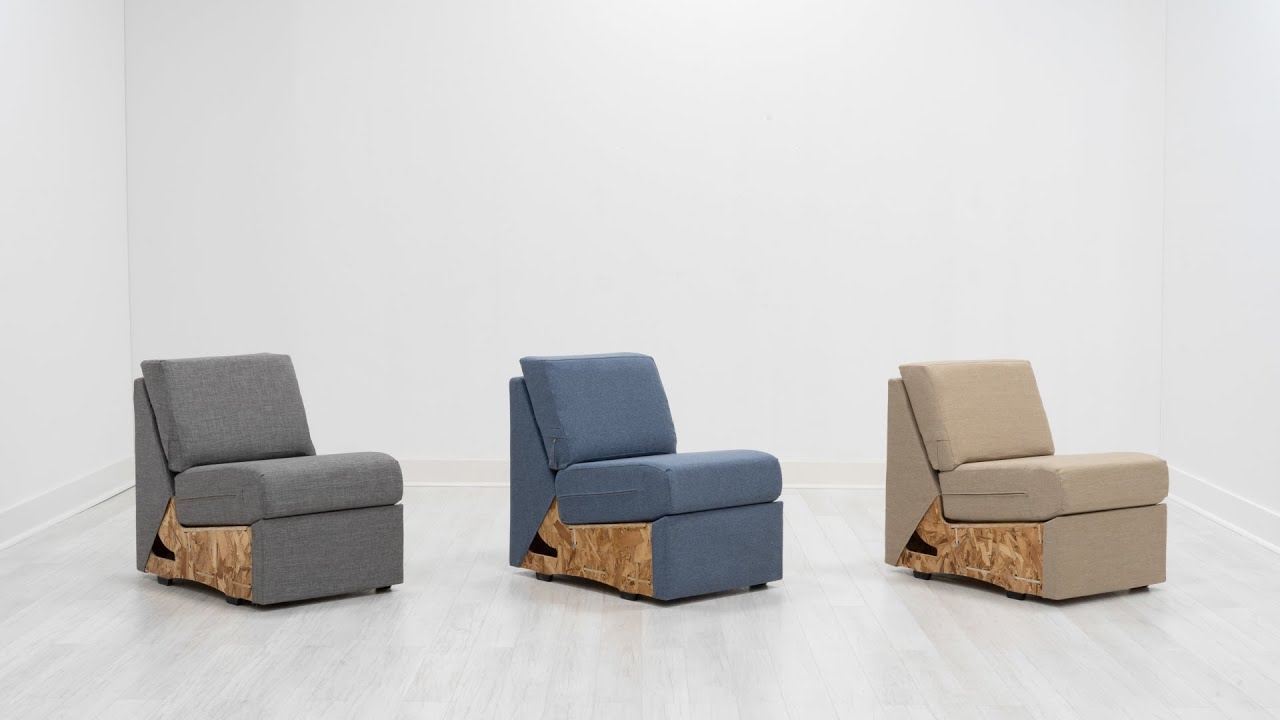 Create Your Own Modular Sectional Sofa. The Tight Space Solution!