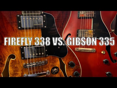 Firefly FF 338 Semi Hollow Guitar w/ Soft Case - Iced Tea | Reverb