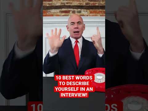 10 BEST WORDS TO DESCRIBE YOURSELF IN AN INTERVIEW! #shorts