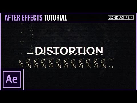 After Effects Tutorial: Glitch Digital Distortion Effect for Motion Graphics