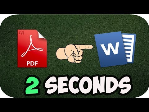How to Convert PDF to WORD in 2 Seconds(Offline)