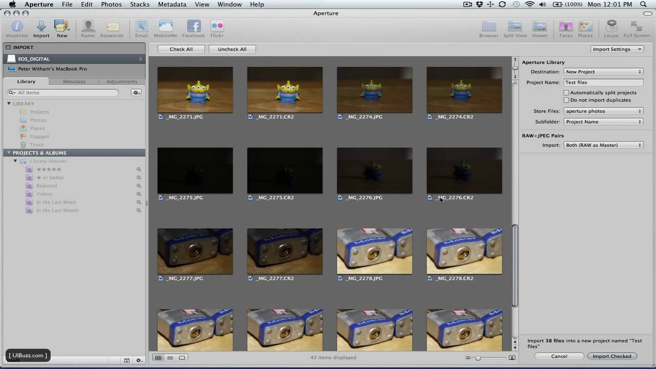 Aperture 3 - Importing Images