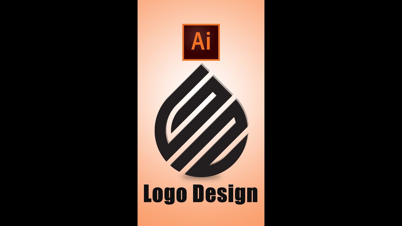 Create GN Monogram Logo Design With Circular Grid | Simple GN Letter Logos eGenstudio #shorts