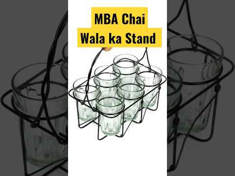 MBA Chai Wala Ka Glass Stand ☕ || Chai Glass Stand Unboxing #viral #shorts #shortvideo #shortsvideo