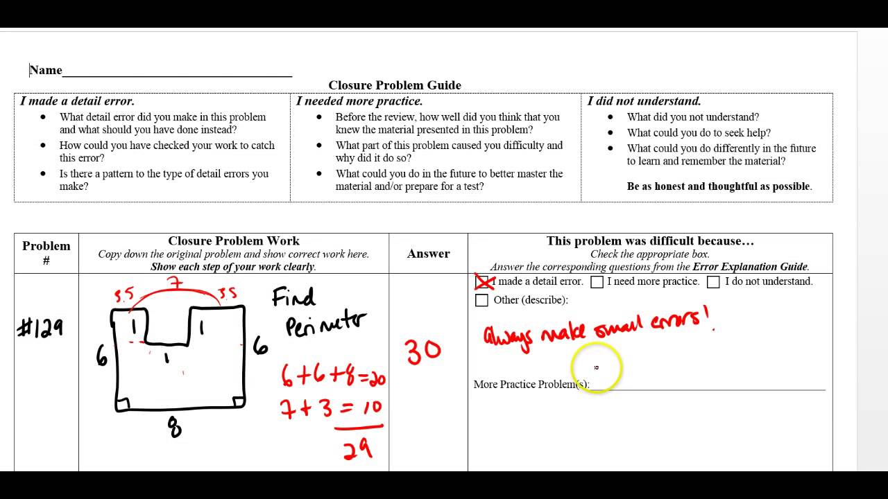 Closure Problem examples