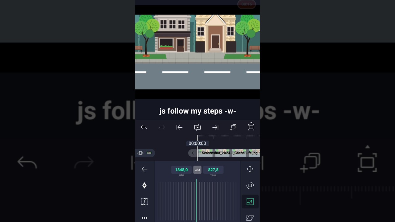 moving background tutorial (running) in alight motion ||  #tutorial #gacha #fyp #bismillahfyp