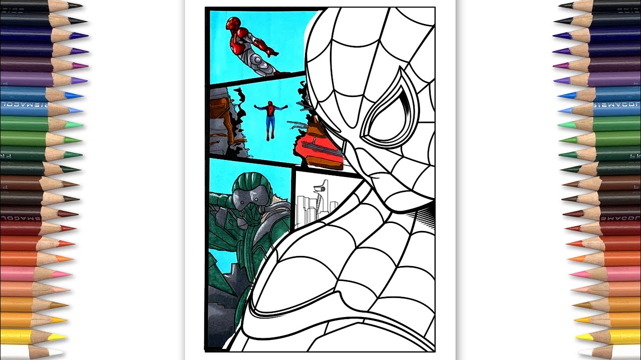 Special SPIDER-MAN Homecoming Coloring Page [NCS] Don't Surrender - Finally Healing - You And Me