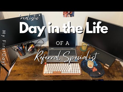 *realistic* day in the life of a referral specialist | how I got the job | work from home vlog 2022