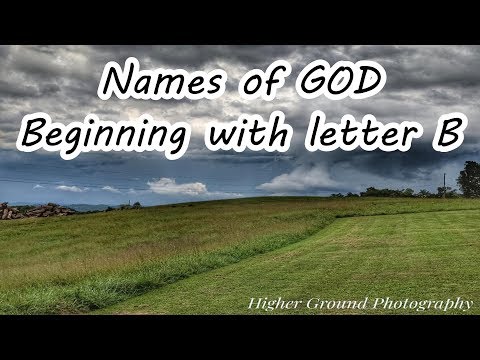 Names Of GOD Beginning with the letter B
