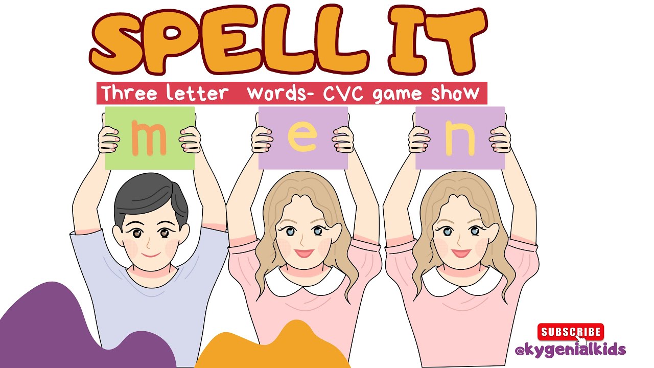 CVC Spelling Fun: Mastering Three-Letter Word Game for Kids
