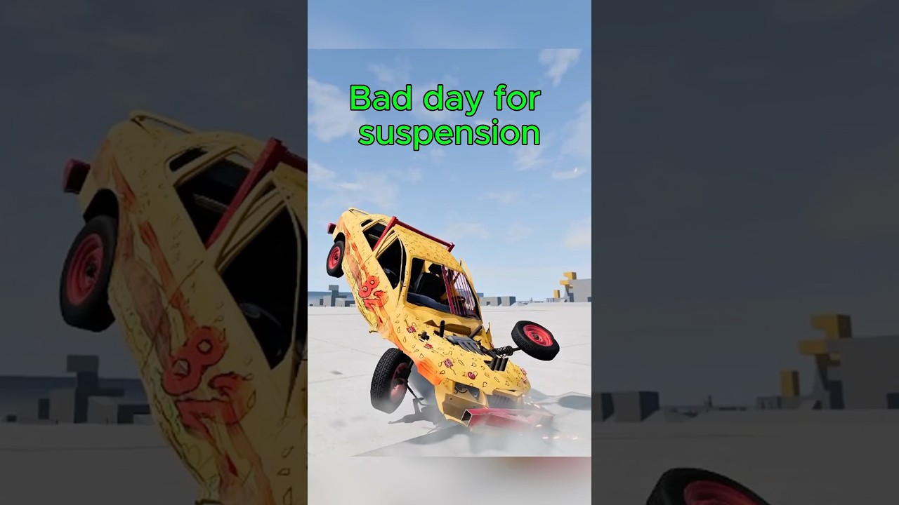 Testing Suspension at Dangerous Speeds #4 #beamngdrive