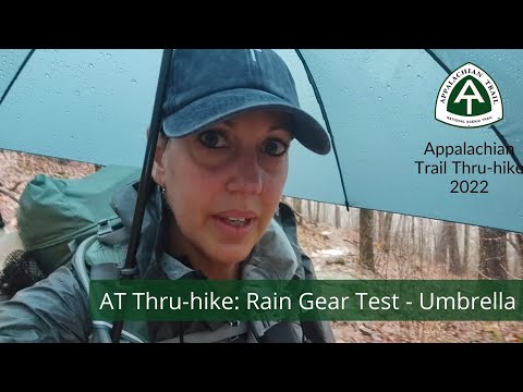 AT Thru-hike: Rain Gear Test Review #2 - Six Moon Designs Umbrella & Gossamer Gear Hands-free Clamp