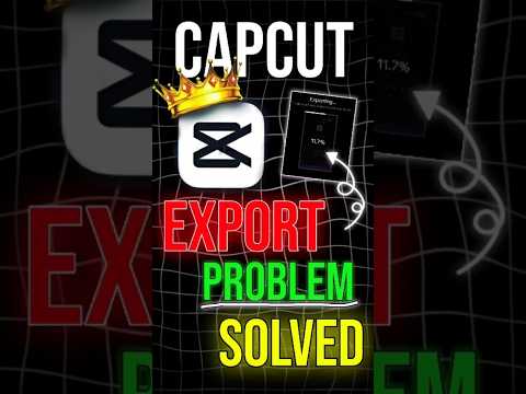 Capcut Export Problem? FIXED in Seconds! 💥 | #ytshorts