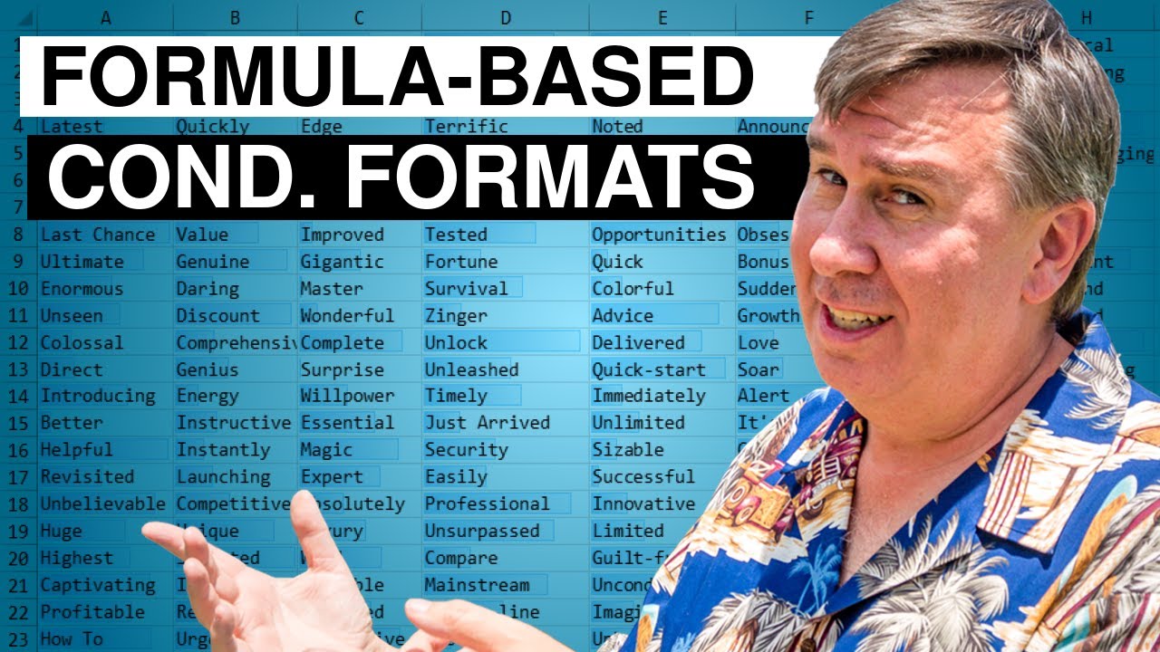 Mrexcels Learn Excel 933 Wiiw Conditional Formula Mrexcel Message Board