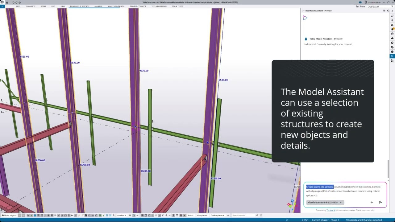 Tekla Model Assistant Trimble Labs Preview