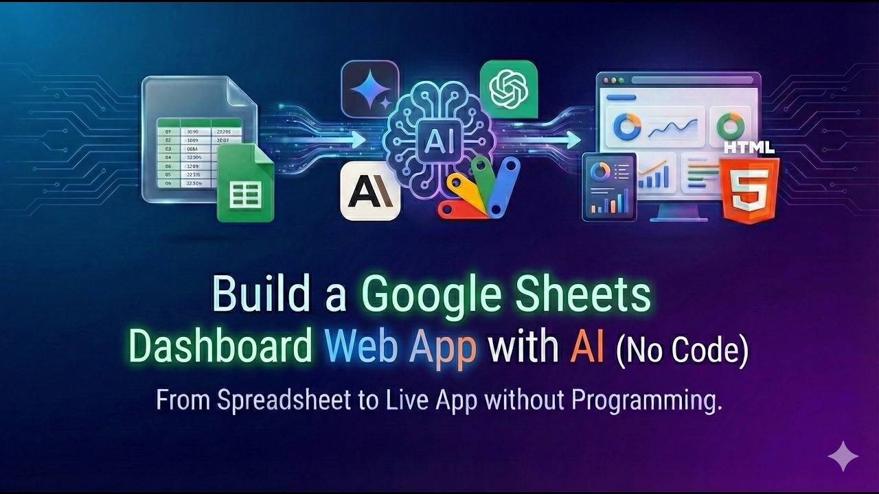 Build a Google Sheets Dashboard Web App with AI