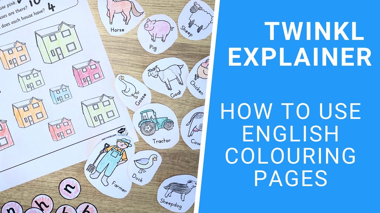 How to Use English Colouring Pages