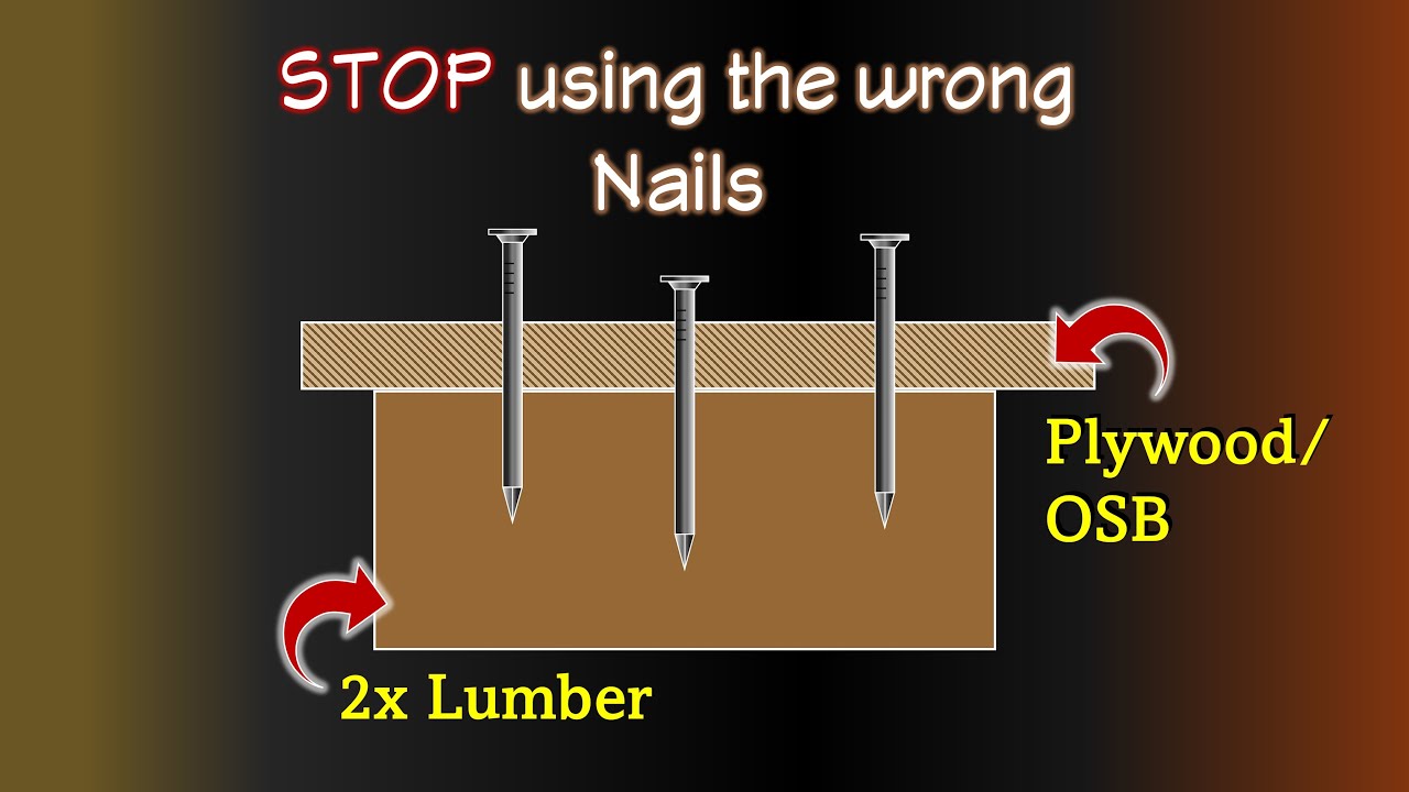 The RIGHT Nails for Plywood - What every builder needs to know!