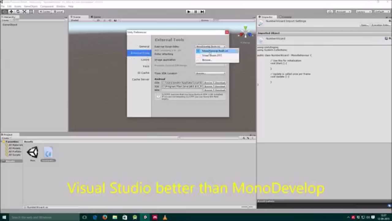 Unity 5.2 Change the Default C# External Script Editor