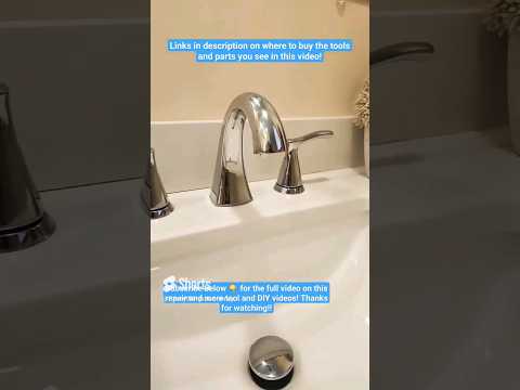 Fix a Leaky Bathroom Faucet in 60 Seconds!