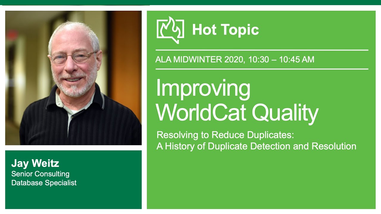 Improving WorldCat Quality