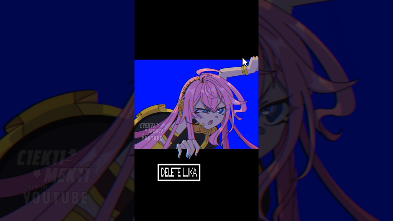 CARAMEL PAIN - Delete Luka? #shorts #short #animatedshort #alightmotion #vocaloid #luka
