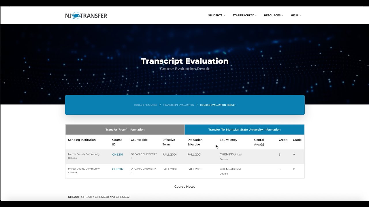 Transcript Evaluation - Part 1