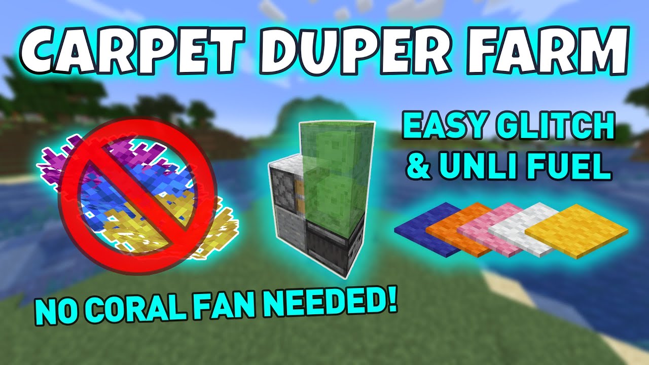 Minecraft Easy Carpet Duper Fuel Farm Tutorial | Java 1.21+