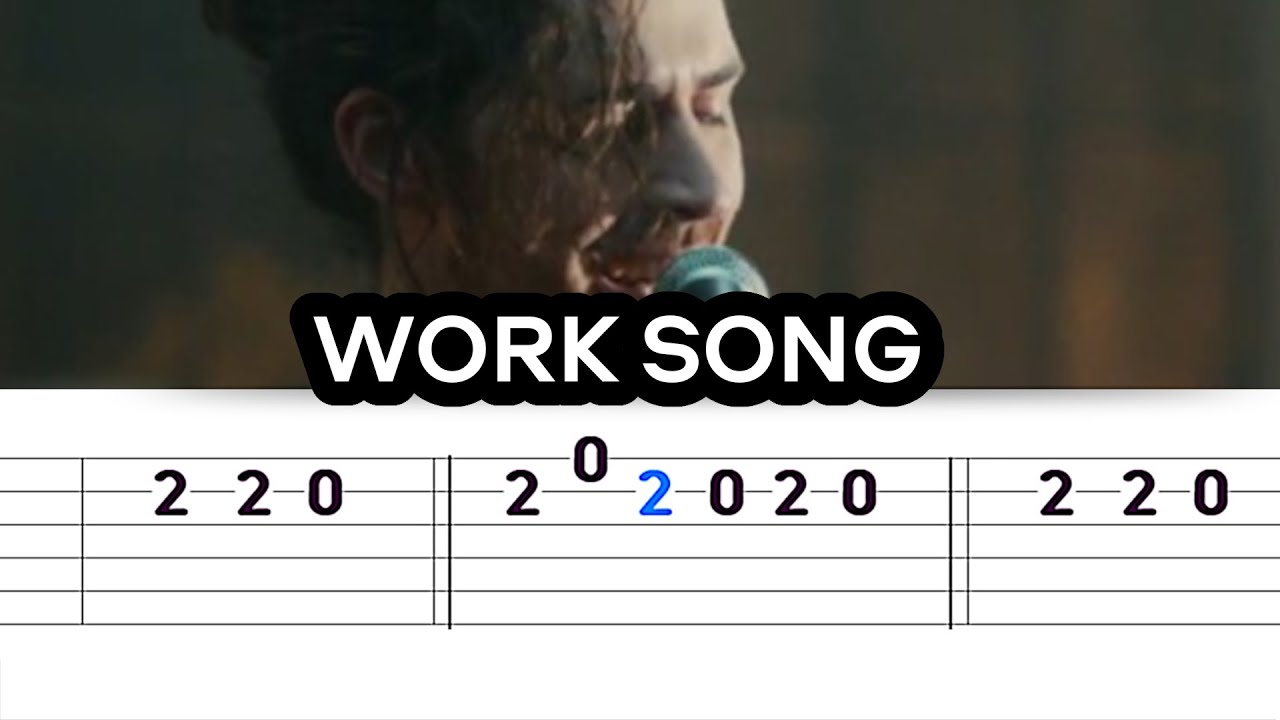Hozier - Work Song (Easy Guitar Tabs Tutorial)