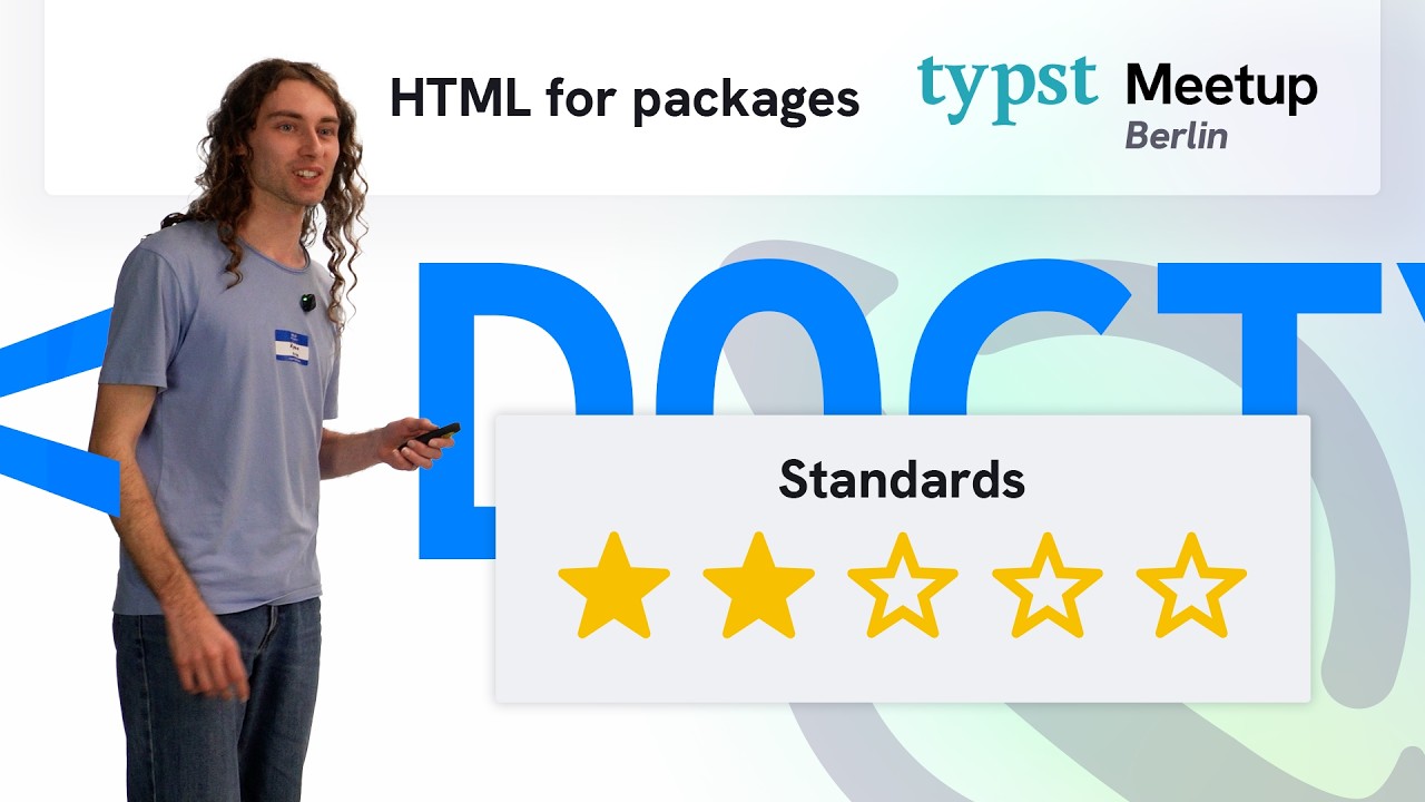 Reconciling Packages and HTML | Typst Meetup