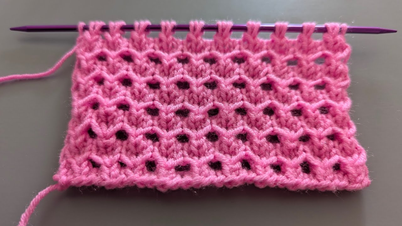 Easy Openwork Knit Pattern – Great for Sweaters, Vests & Cardigans 🧶🧶🧶