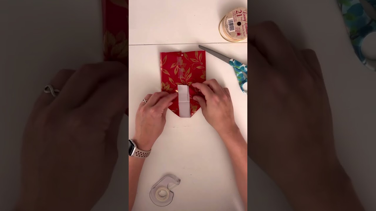 Make an easy gift bag using wrapping paper! Full tutorial now on my channel!